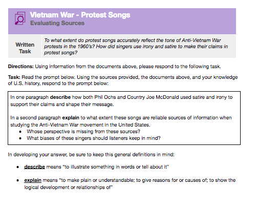 Vietnam War Worksheets